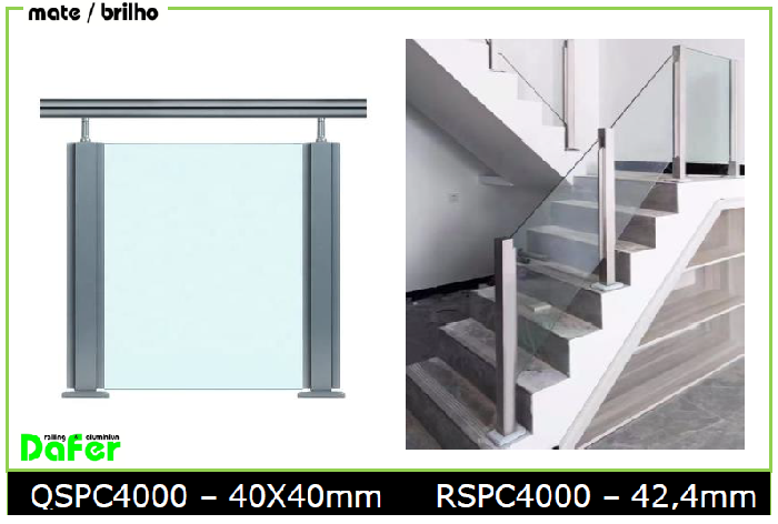 Prumos com calha U com passamãos :: DAFER2012