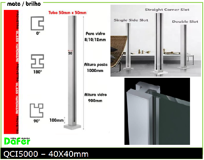 Prumos com perfil interno :: DAFER2012