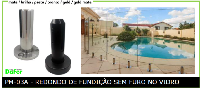 Mini prumo redondo de fundição sem furo :: DAFER2012